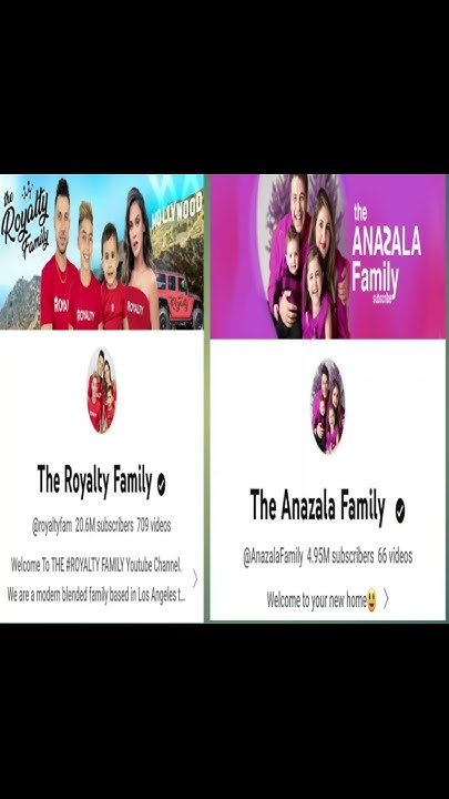 The Royalty Family Vs The Anazala Family - YouTube