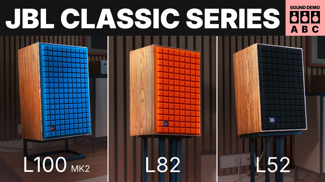 JBL Classic L100 mk2 vs L82 vs L52 Sound Demo | The New Sound - YouTube