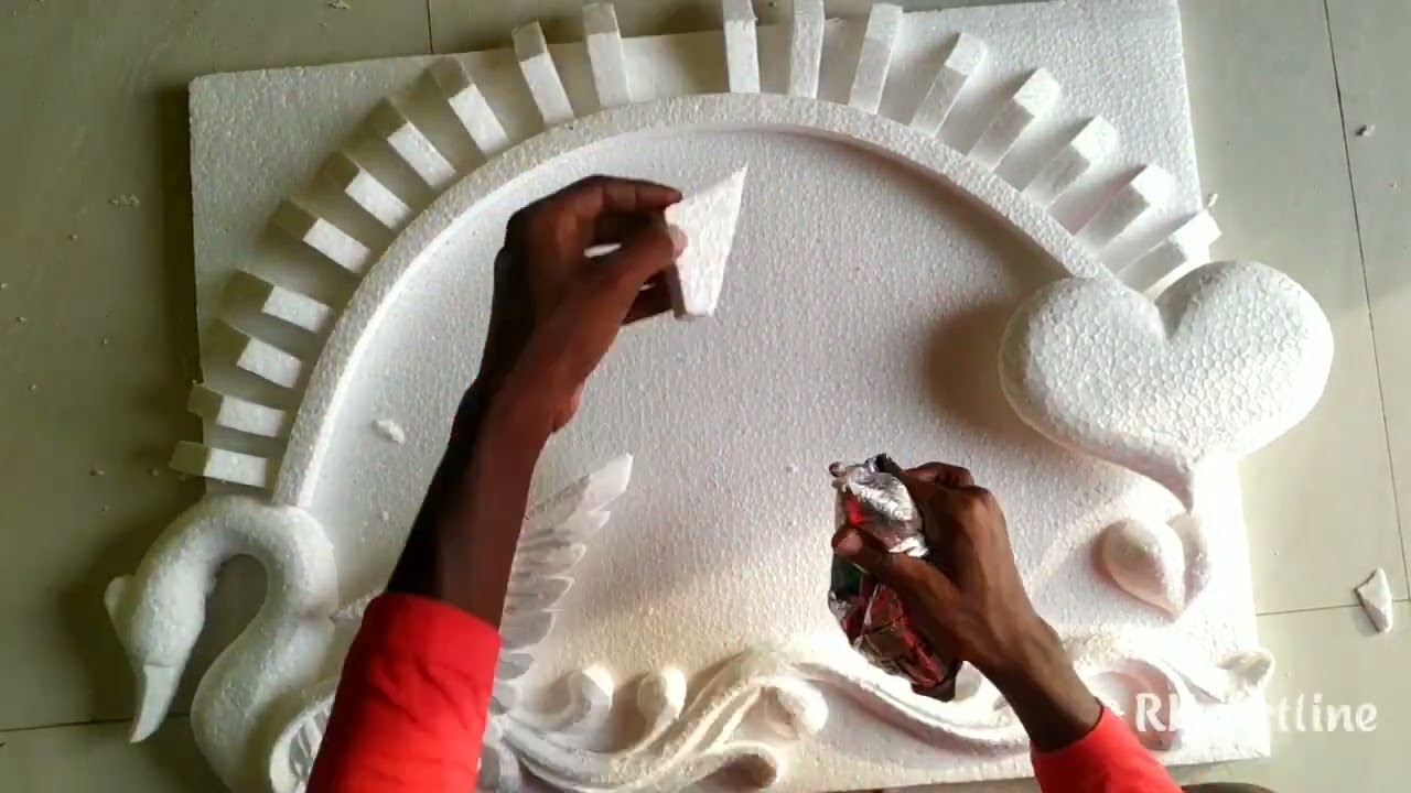 #thermocolart / marriage nameplate design cutting / wedding thermocol ...