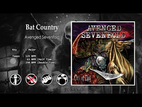 Avenged Sevenfold - Bat Country (Backing Track - No Guitar)