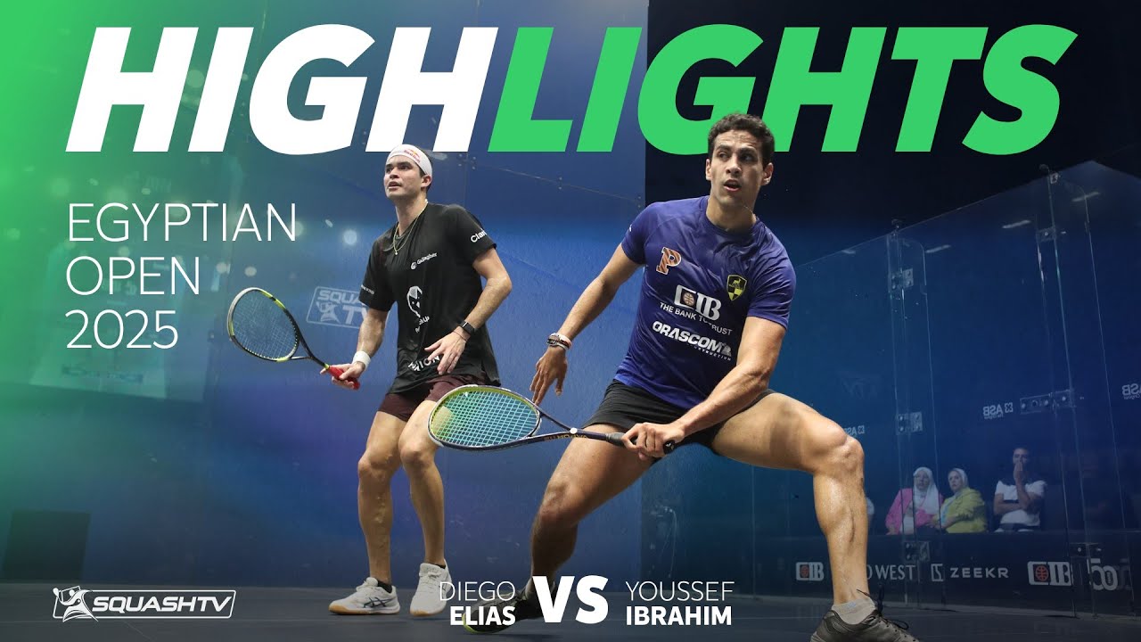 🇪🇬 Ibrahim v Elias 🇵🇪 | Egyptian Open 2025 | ROUND 3 HIGHLIGHTS - YouTube