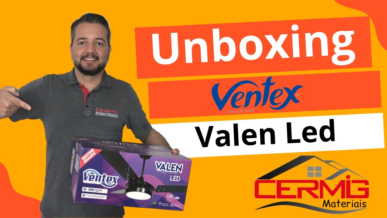 [Unboxing] Ventilador de Teto Ventex Valen Led - YouTube