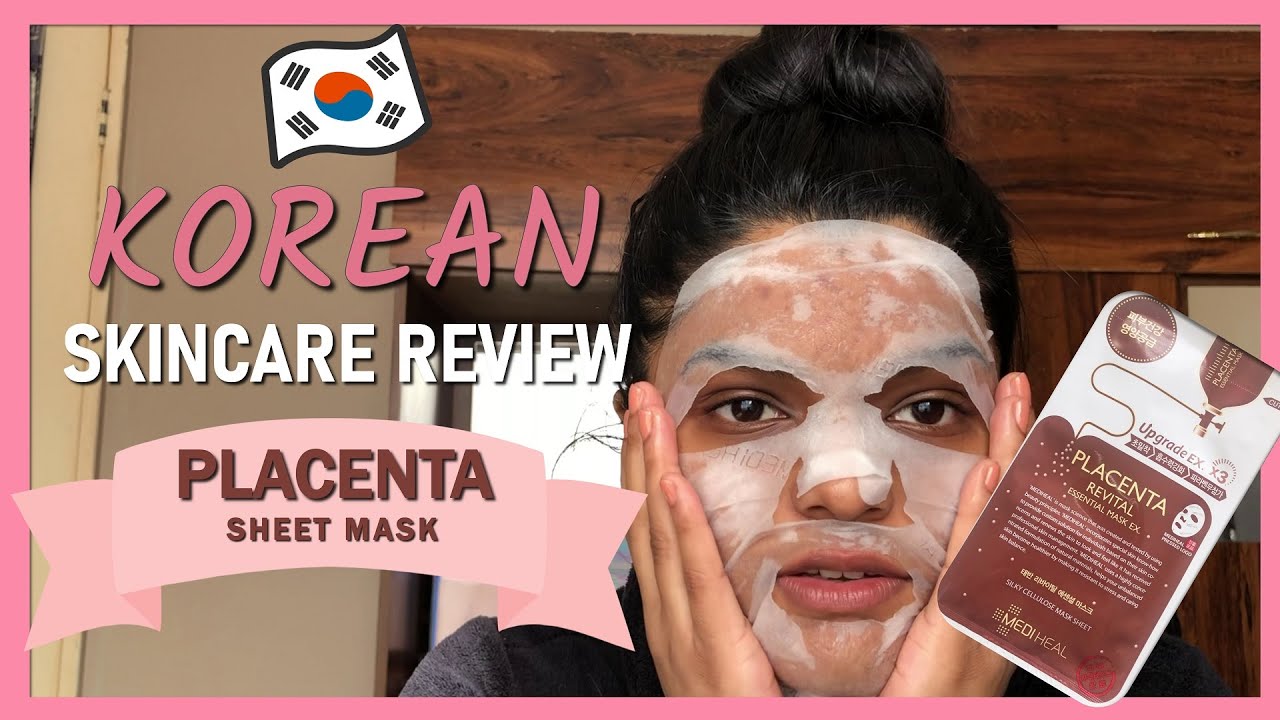 Korean Placenta Sheet Mask | REVIEW - YouTube