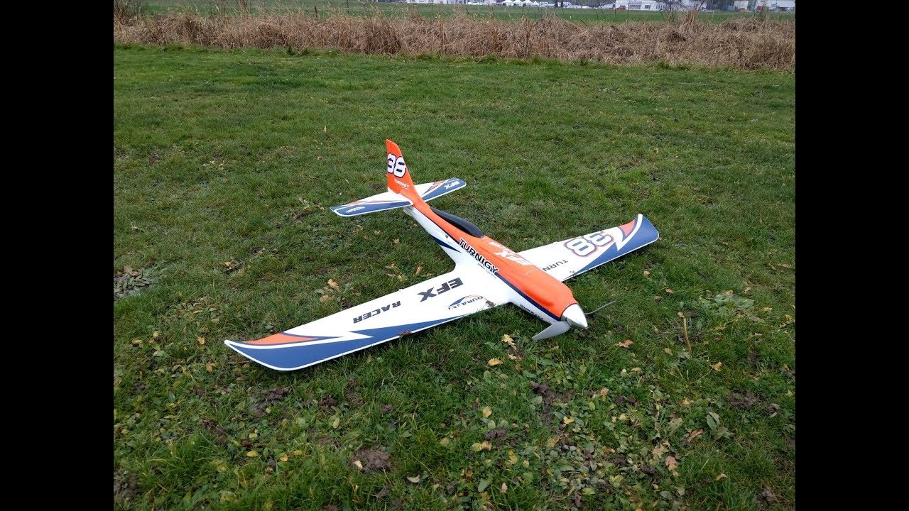 Durafly EFX Racer Terracotta Edition on 3S - recreational flying - YouTube