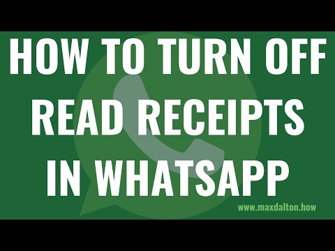 WhatsApp'ta Okundu Bilgilerini Kapatma