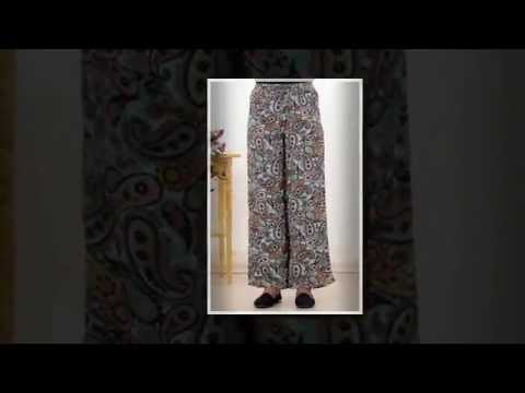 2015 Yüksek Bel Bol Paça Pantolon Modelleri