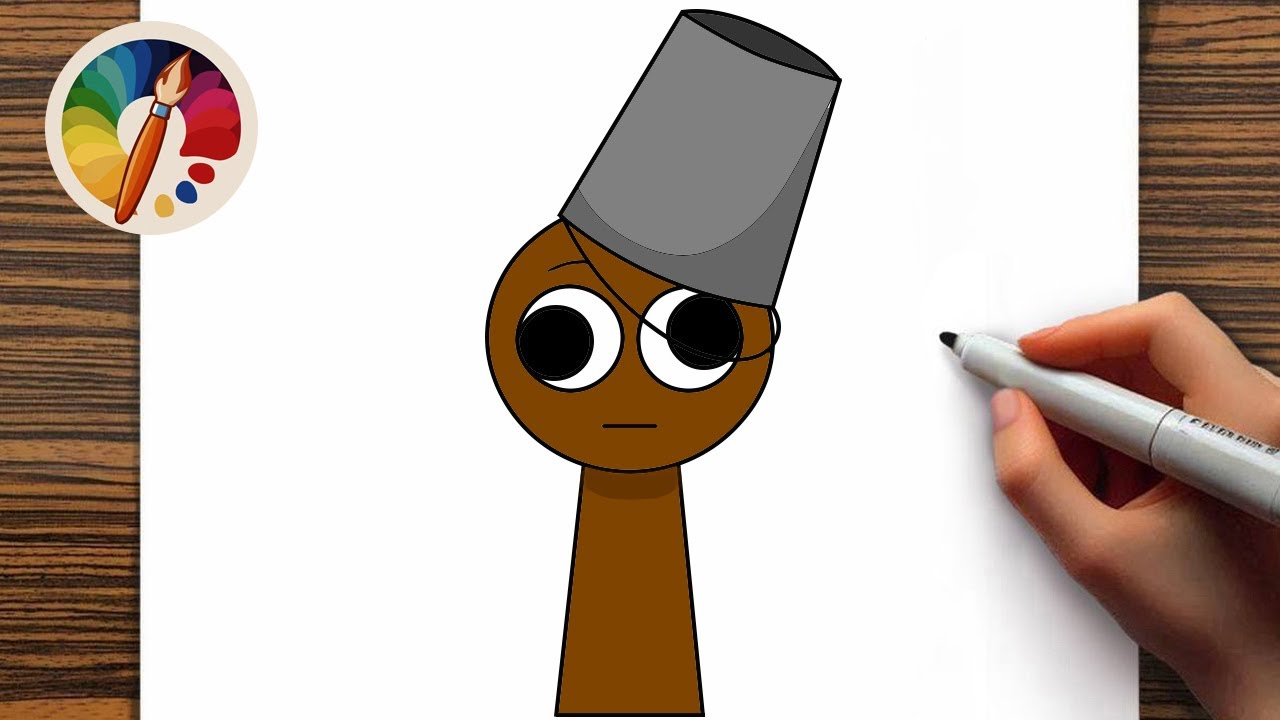 How to draw BRUD | Incredibox SPRUNKI | Step by step tutorial - YouTube