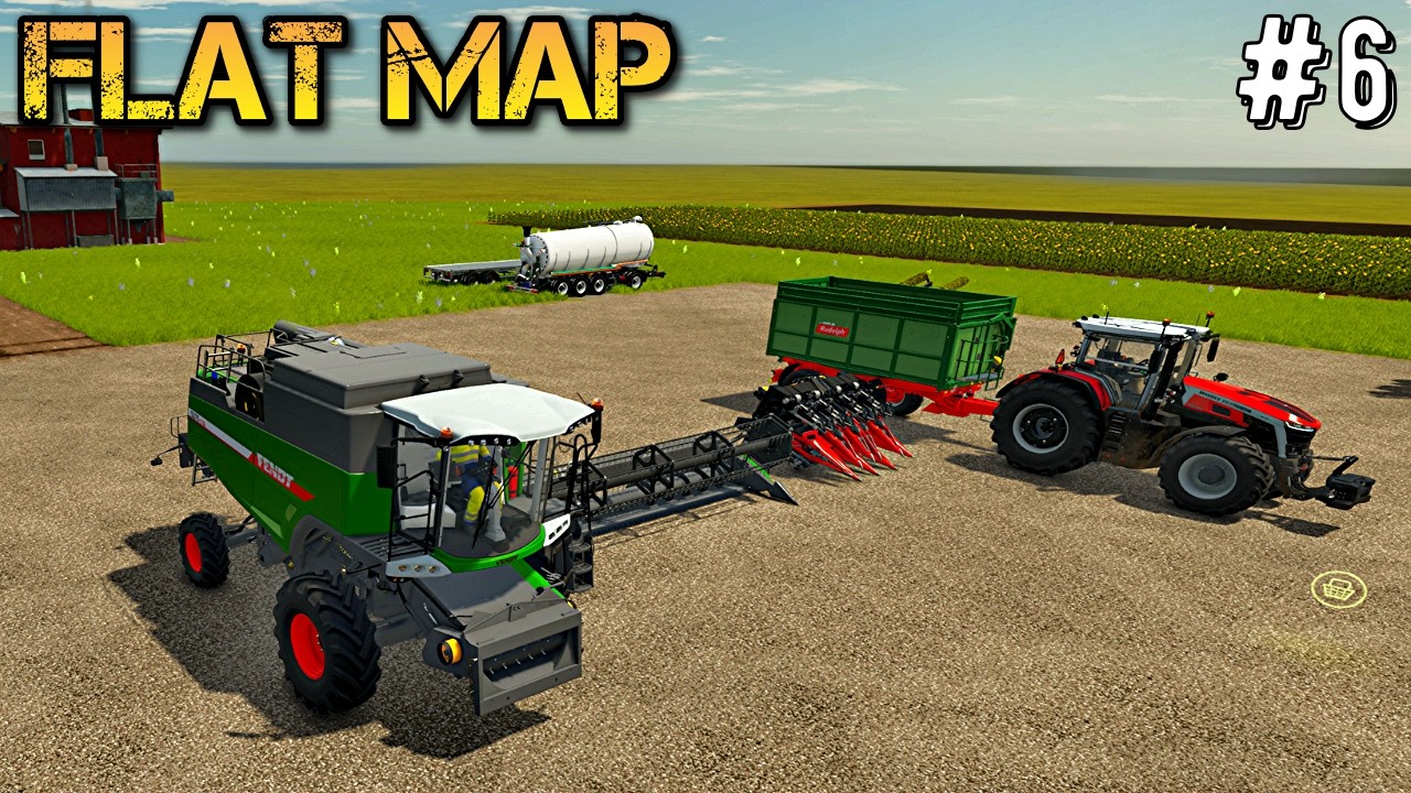 farming Simulator 25 Flat Map Timelapse Ep #6 Mega Farm fs25 gameplay ...