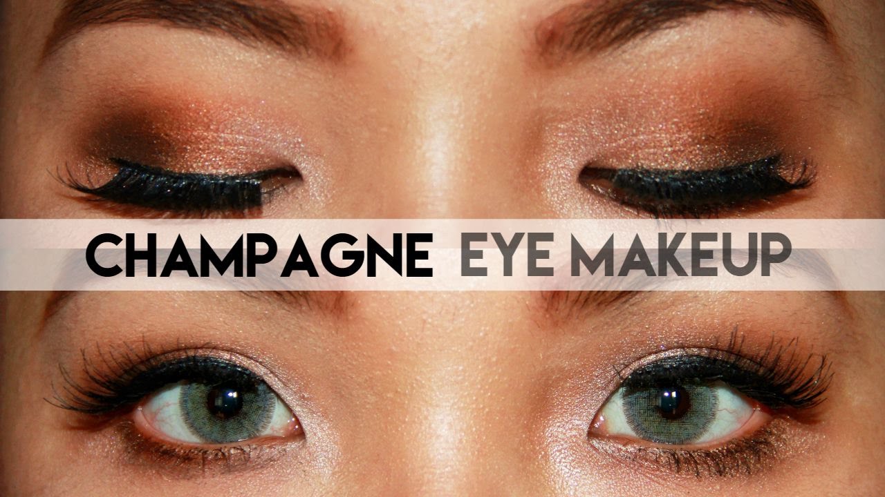 Champagne Eye Makeup Look | Elizabeth Clementine - YouTube