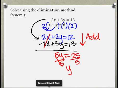 Intermediate Algebra Your Turn 2.3 #3 - YouTube