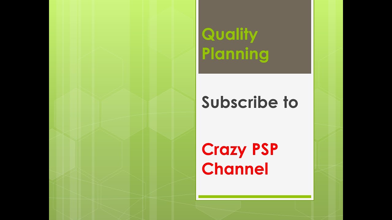 quality planning in software engineering - YouTube