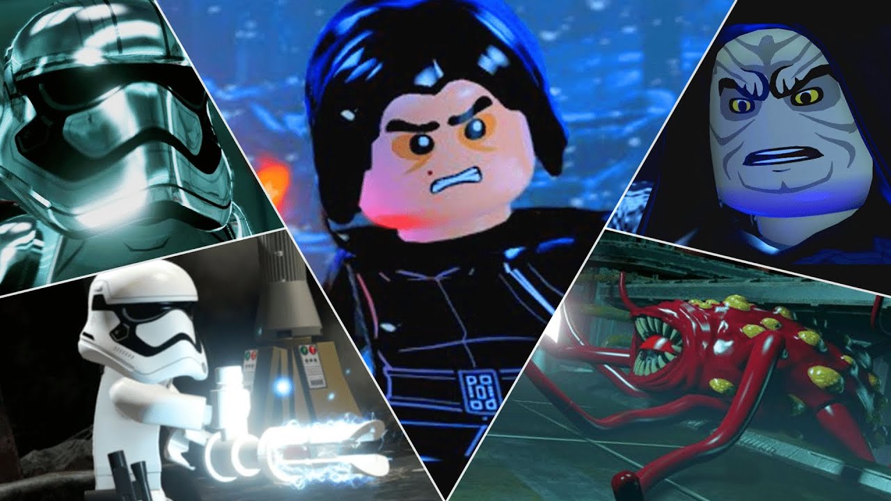 Lego Star Wars: The Force Awakens ALL BOSSES + Ending - YouTube