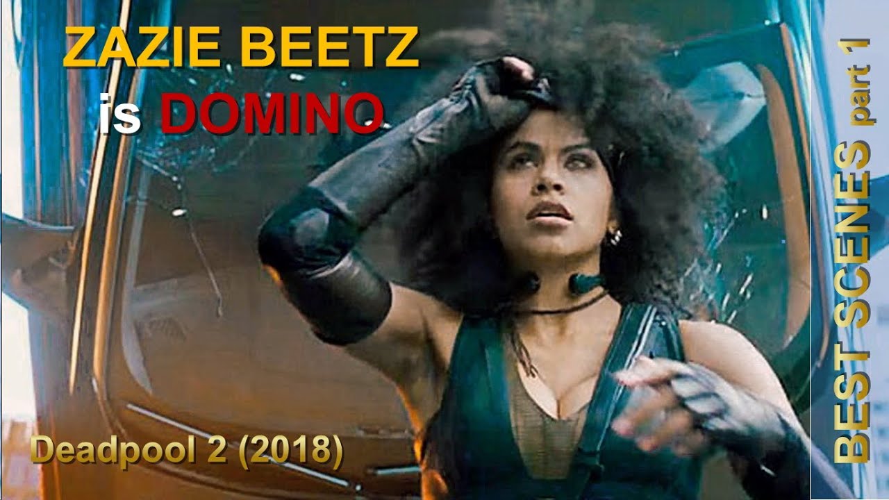 Zazie Beetz is Domino in Deadpool 2 | best scenes part1 - YouTube