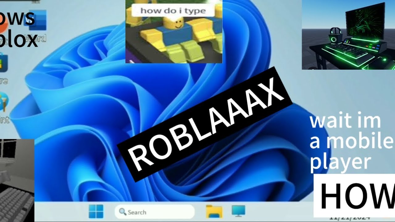 Playing ROBLOX *Newest Windows OS!* - YouTube