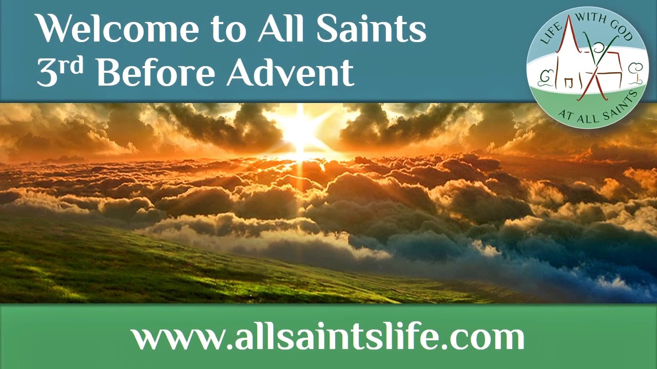 3rd Sunday before Advent - YouTube