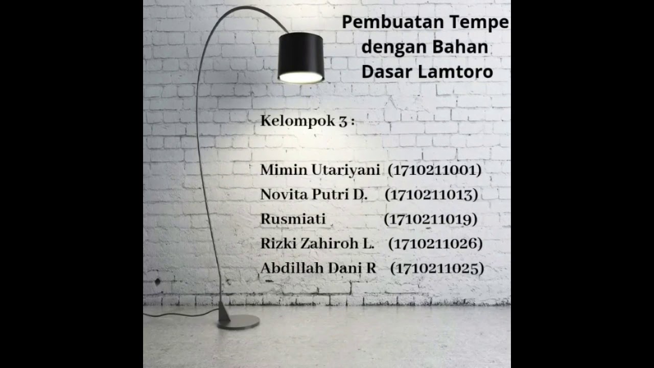 Cara membuat tempe dengan bahan dasar lamtoro - YouTube