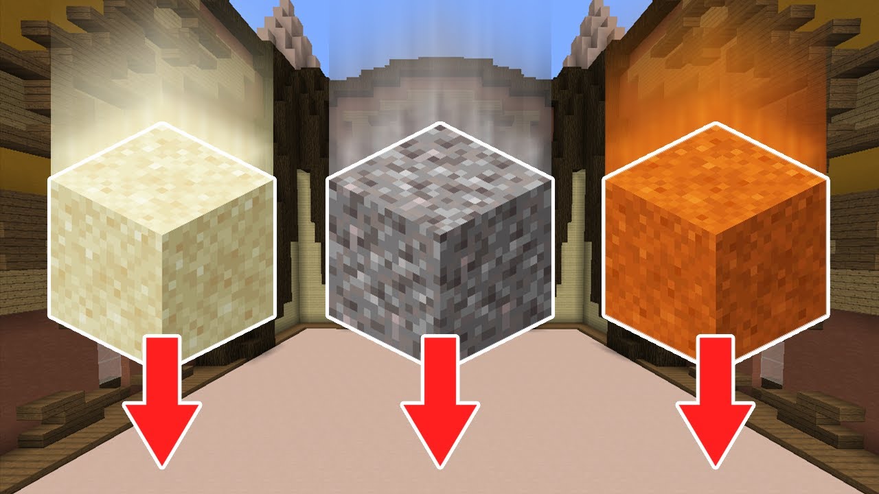 ONLY FALLING BLOCKS CHALLENGE (Minecraft Build Battle) - YouTube