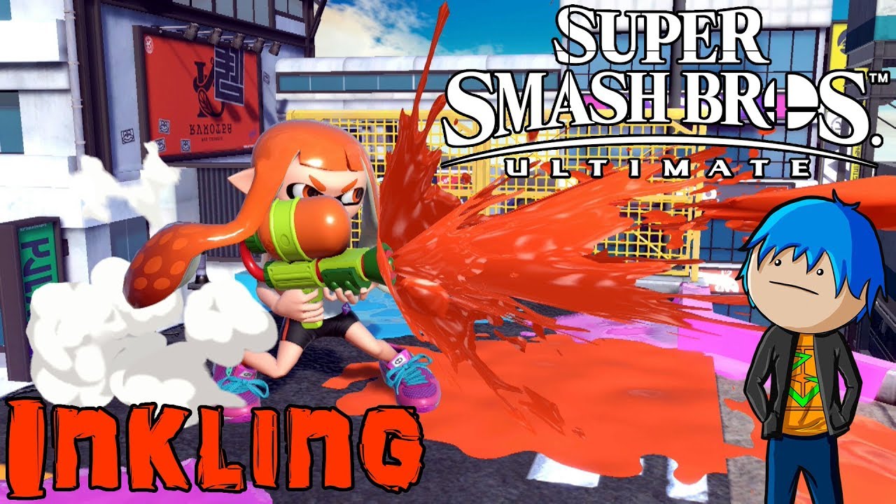 Super Smash Bros. Ultimate - Inkling Gameplay "Splats and Squids" - YouTube