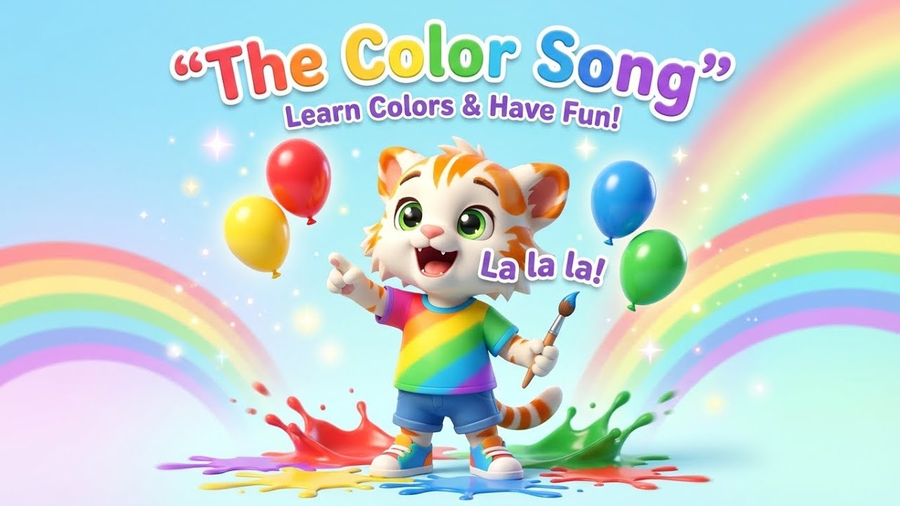 The Colors Song | New kids Song | Nursery Kids Song || P4poems - YouTube