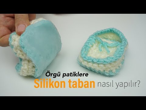 Tabanları kayan örgü patiklere muhteşem çözüm /örgü patik ve çoraplara kaymayan taban/ Figen Ararat