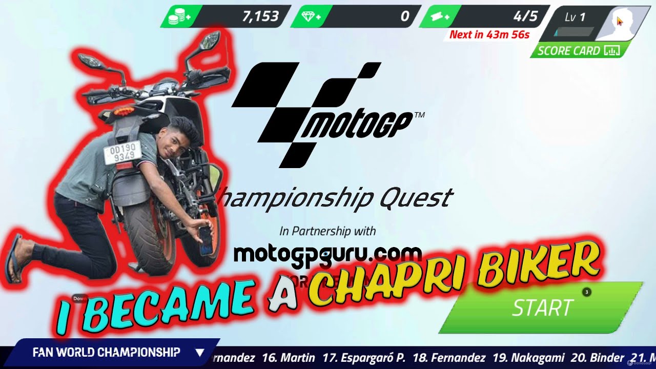 I Became A CHAPRI BIKER | Moto GP | Gameplay - YouTube