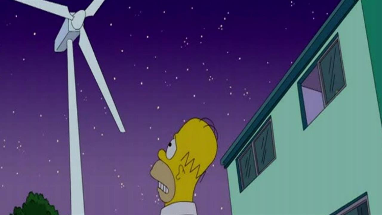 Homer's residence on a wind farm - YouTube