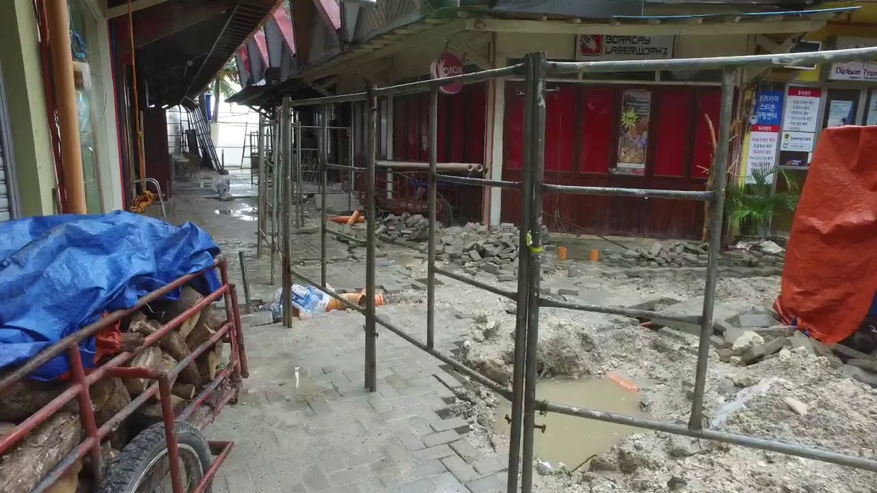 Boracay Closure Update Day 76.Walking along the beach, station 2 and 1 ...