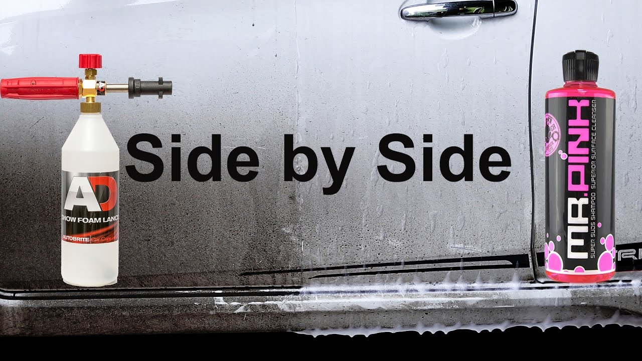 Snow Foam Lance Test : Chemical Guys Mr Pink Part #2 - YouTube