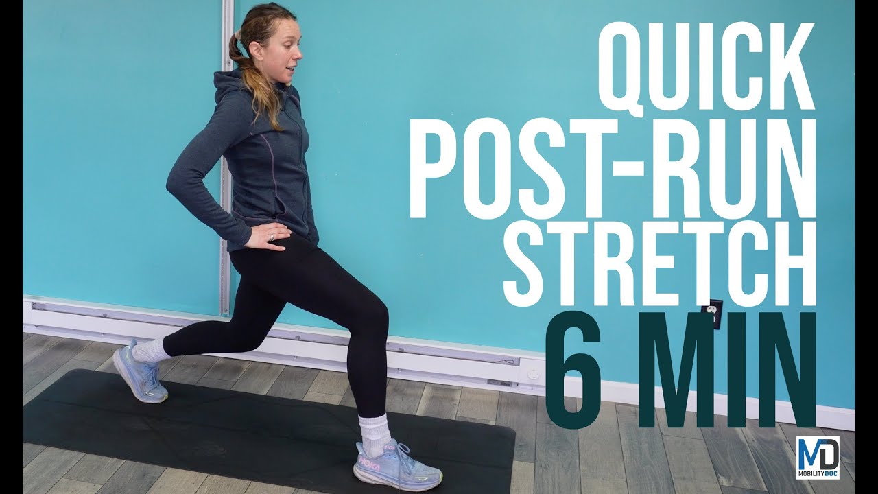 6 MIN Quick Post Run Stretching Routine for Busy Runners - YouTube