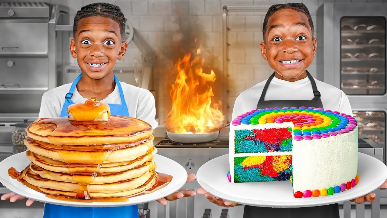 COOKING THE BEST FOODS WITH DJ & KYRIE - YouTube