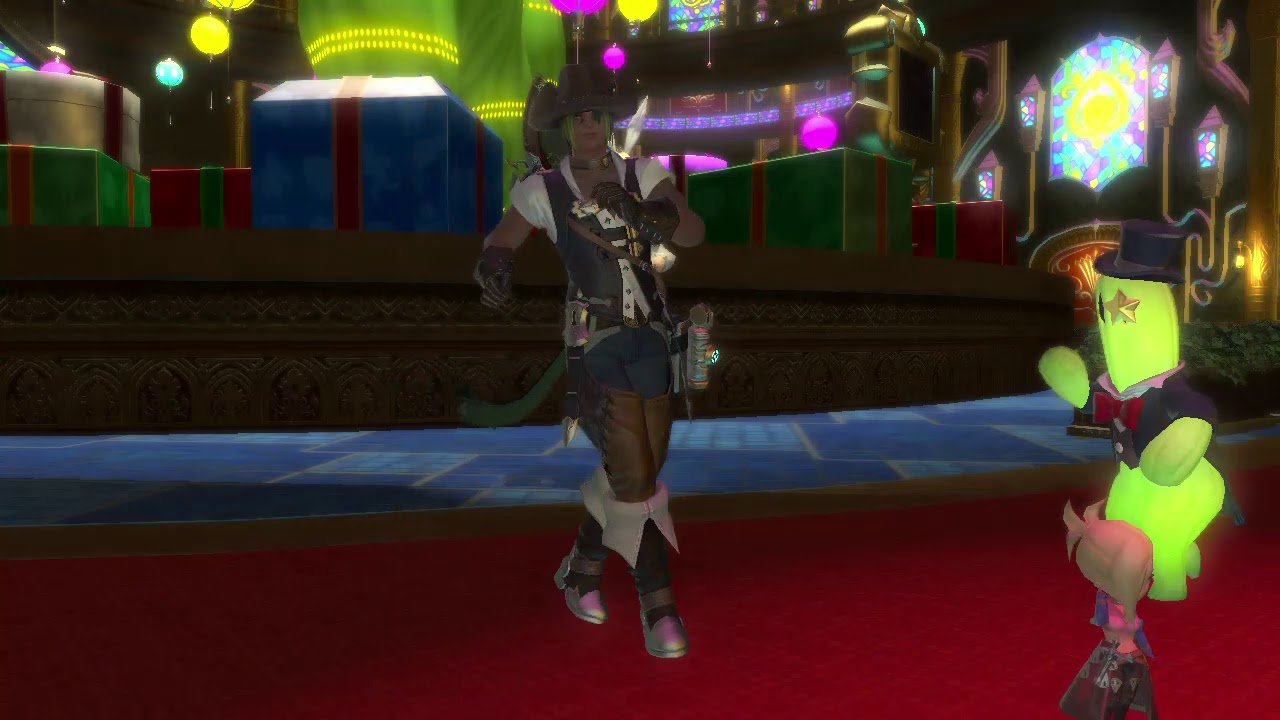 FINAL FANTASY XIV Box Step Dance Emote - YouTube