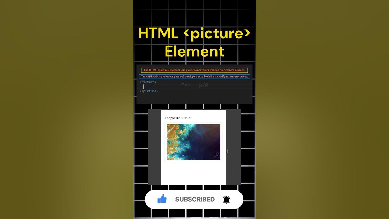 HTML Picture Element | Web Tech |#shorts #viralshorts #coding - YouTube