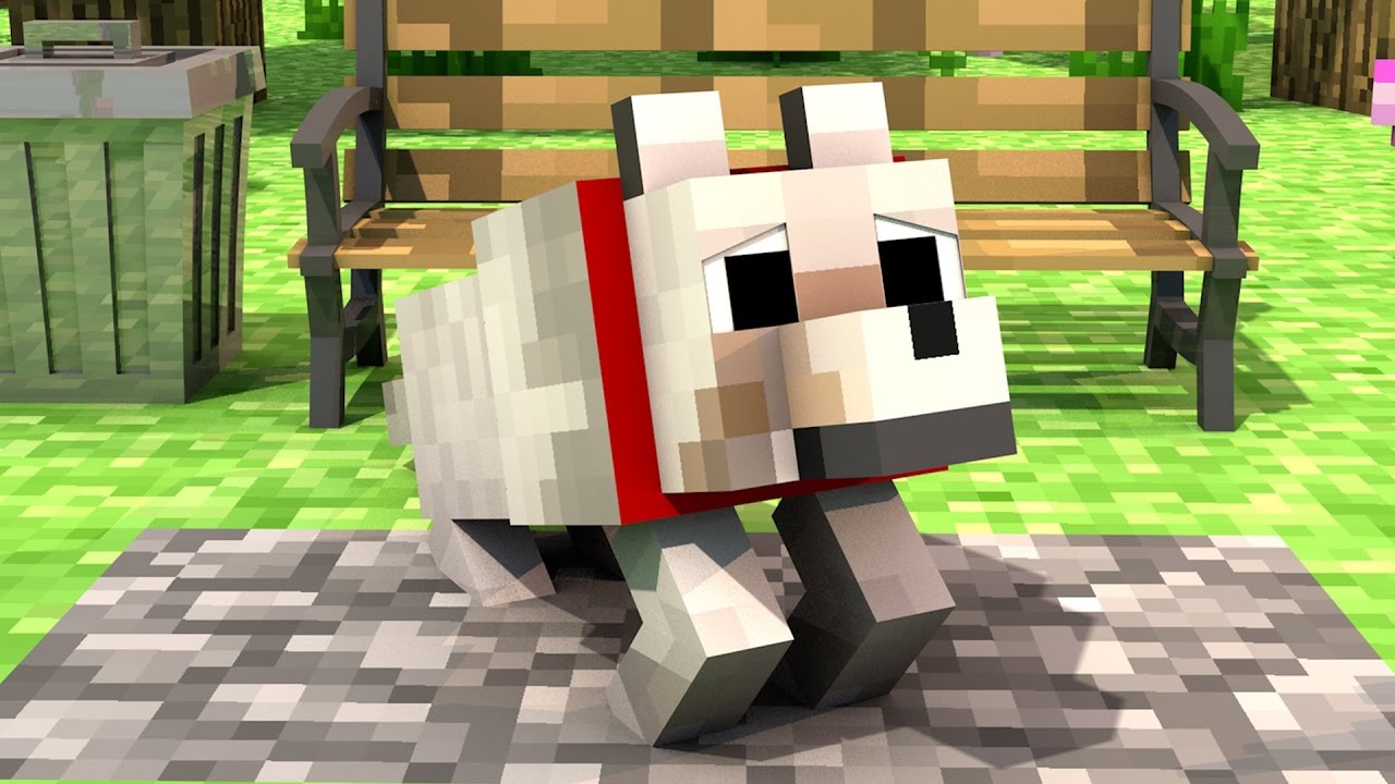 Wolf life green cubes minecraft animation