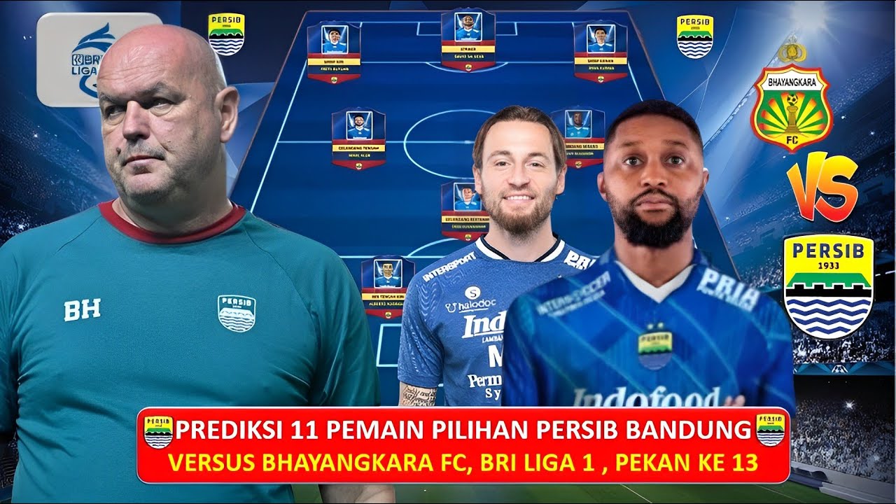 11 Pemain Pilihan Persib, vs Bhayangkara FC ~ Prediksi Best Line Up ...
