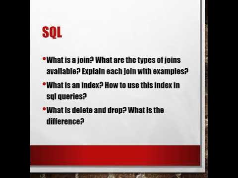 TCS SQL/PLSQL Interview Questions - Reupload - YouTube