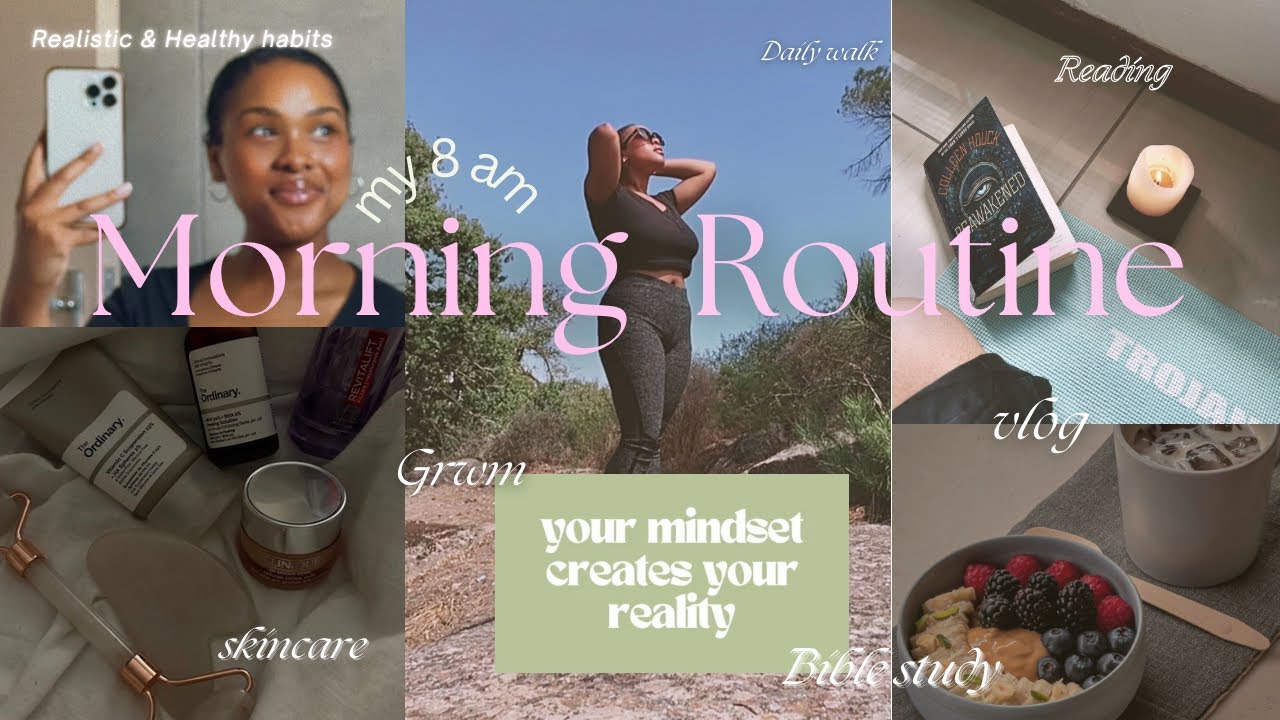 My 8AM PRODUCTIVE MORNING ROUTINE | *realistic & simple* Self-care ...