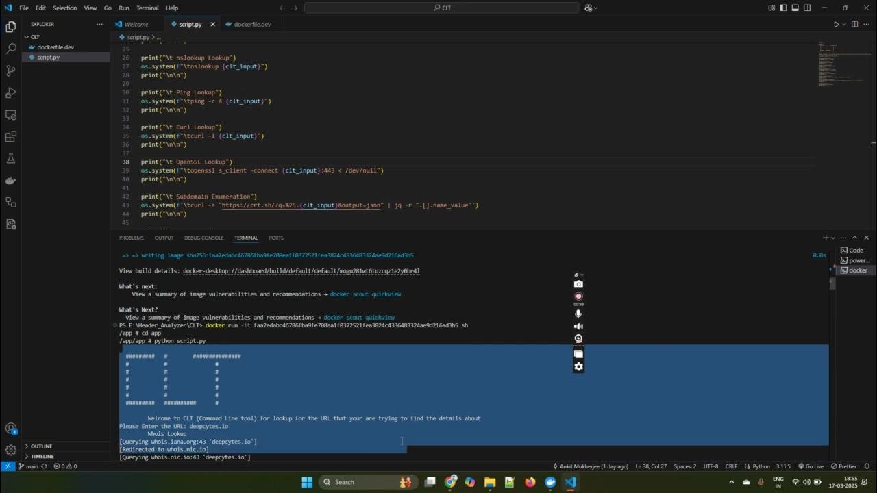 Command Line Tool For Automating Open Source Intelligence - YouTube