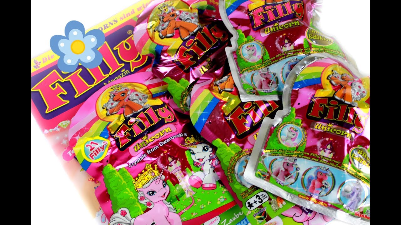 OPENING Toy Review UNICORN german FILLY MAGAZINE silver edition - YouTube