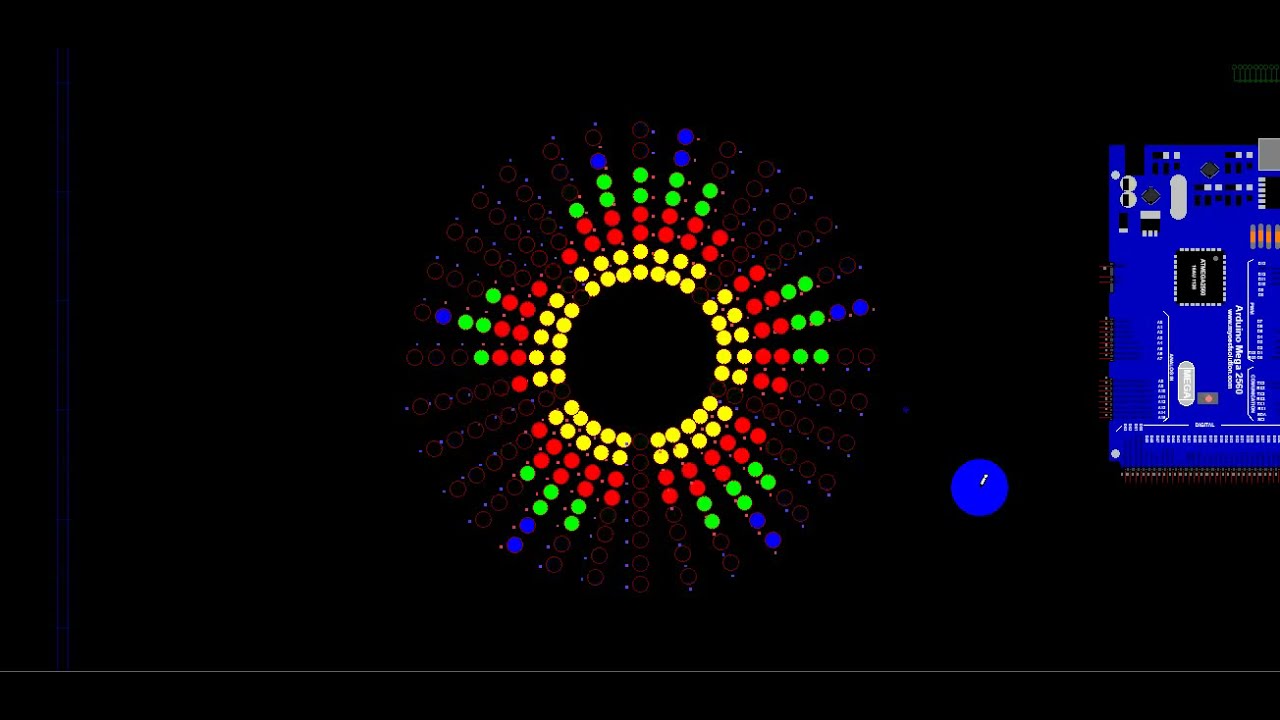 DOT LED RGB BUDURASMALA LED MATRIX 32x8 - YouTube