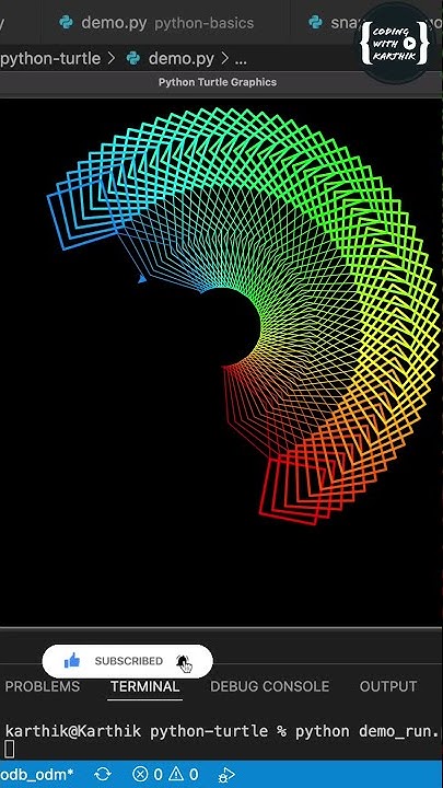 Mutli Color Design using python turlte | Python Turtle Graphics 13 # ...