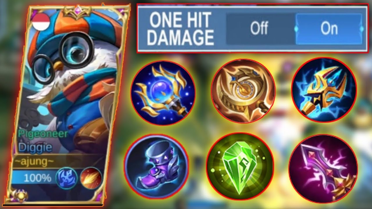 BEGINILAH SUSUNAN BUILD DIGGIE MAGE TERBARU 100℅ SAKIT‼️BUILD DIGGIE ...