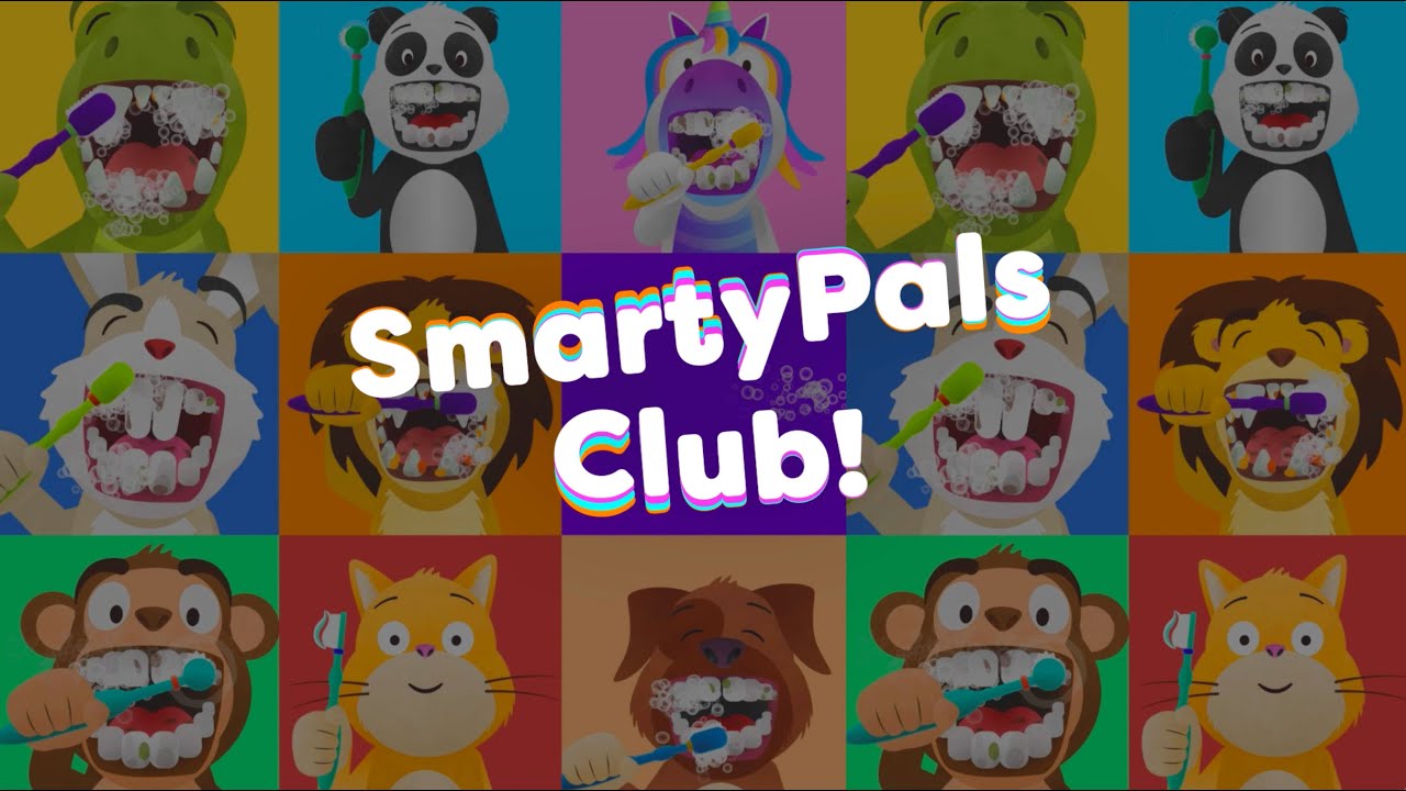 Tooth Brushing Song with the SmartyPalsClub! | 2 Minutes Teeth Cleaning ...
