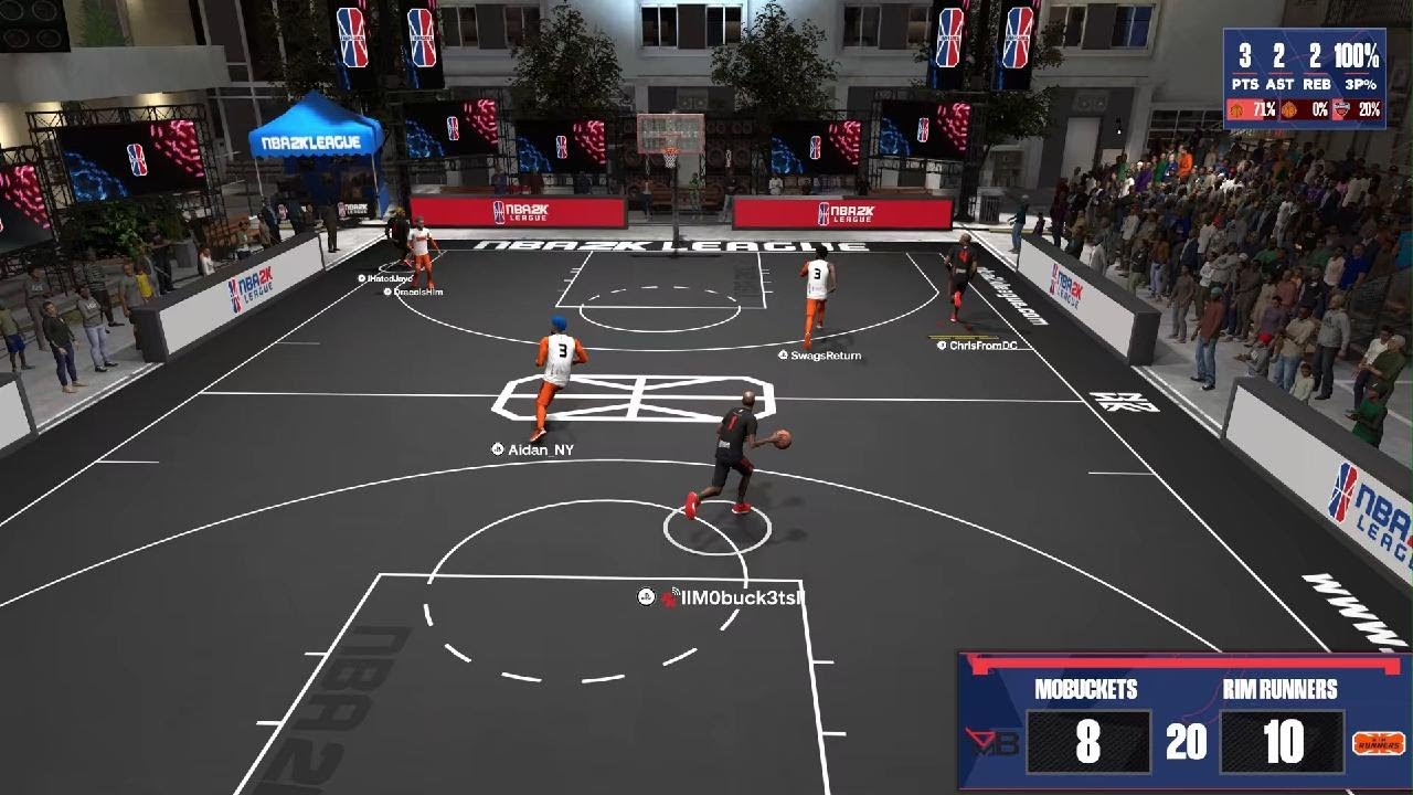 NBA 2K LEAGUE Game Vs Rim Runners (Park sweats) - YouTube