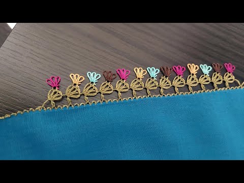 Yazma kenarı  sıralı iğne oyası  modeli #iğneoyası  #knitting #iğneoyasıöğreniyorum