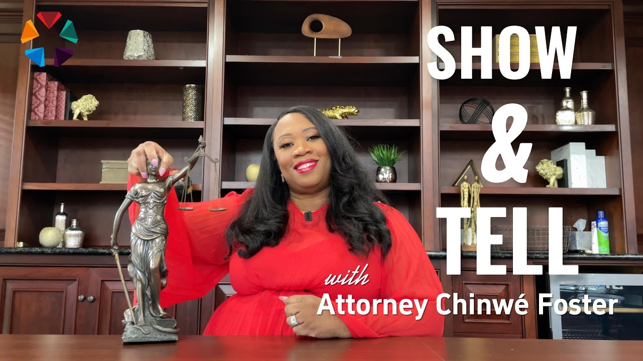 Principal Attorney, Chinwé Foster, Explains Lady Justice - YouTube