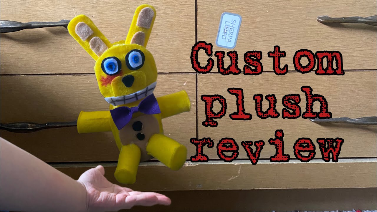 Into the pit spring Bonnie custom plush review - YouTube