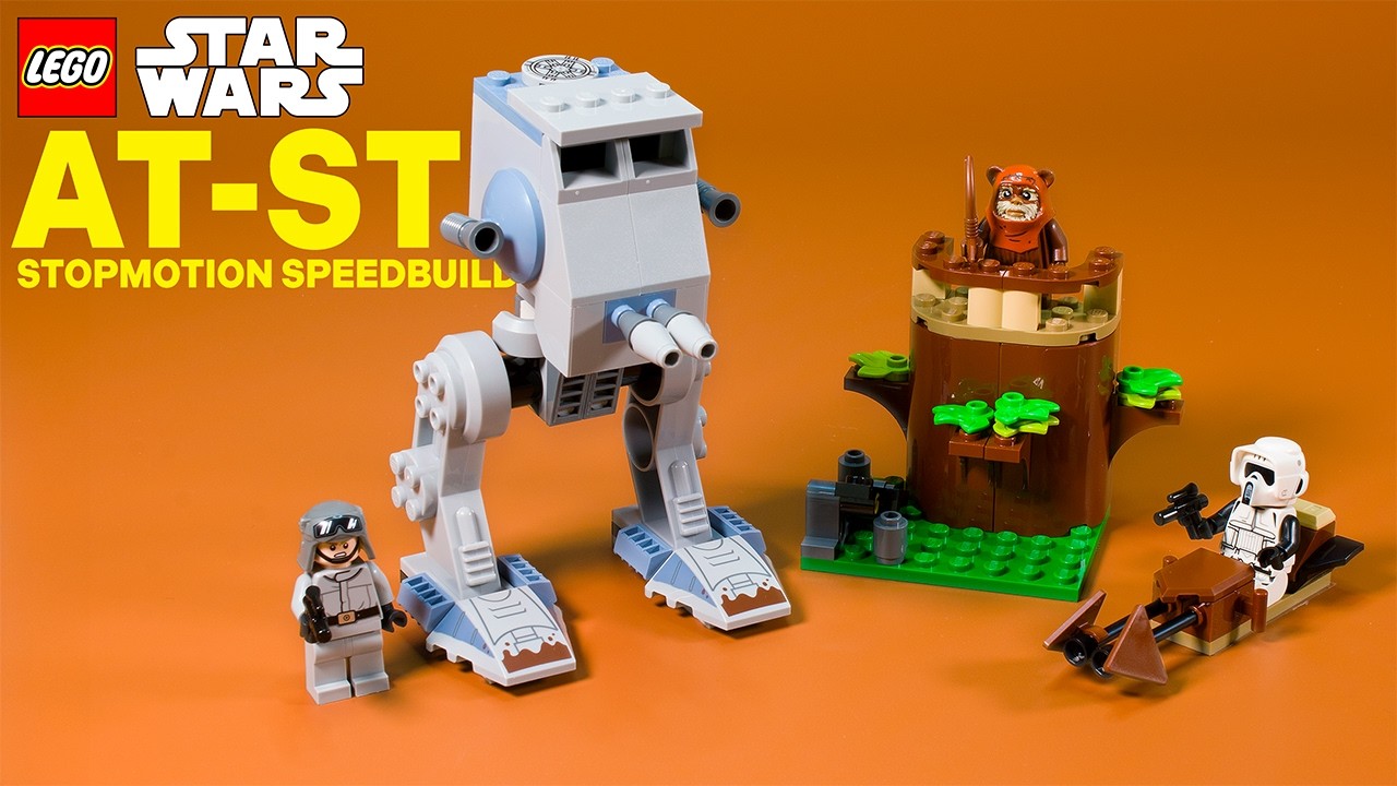 75332 LEGO STAR WARS AT-ST // Stop Motion Speed Build - YouTube