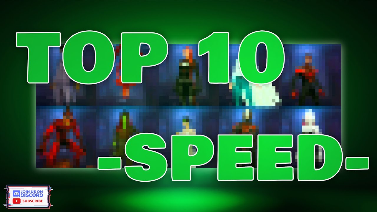 TOP 10 SPEED CHARACTERS | Ranking the Best for PVE and PVP | BEST CTP ...
