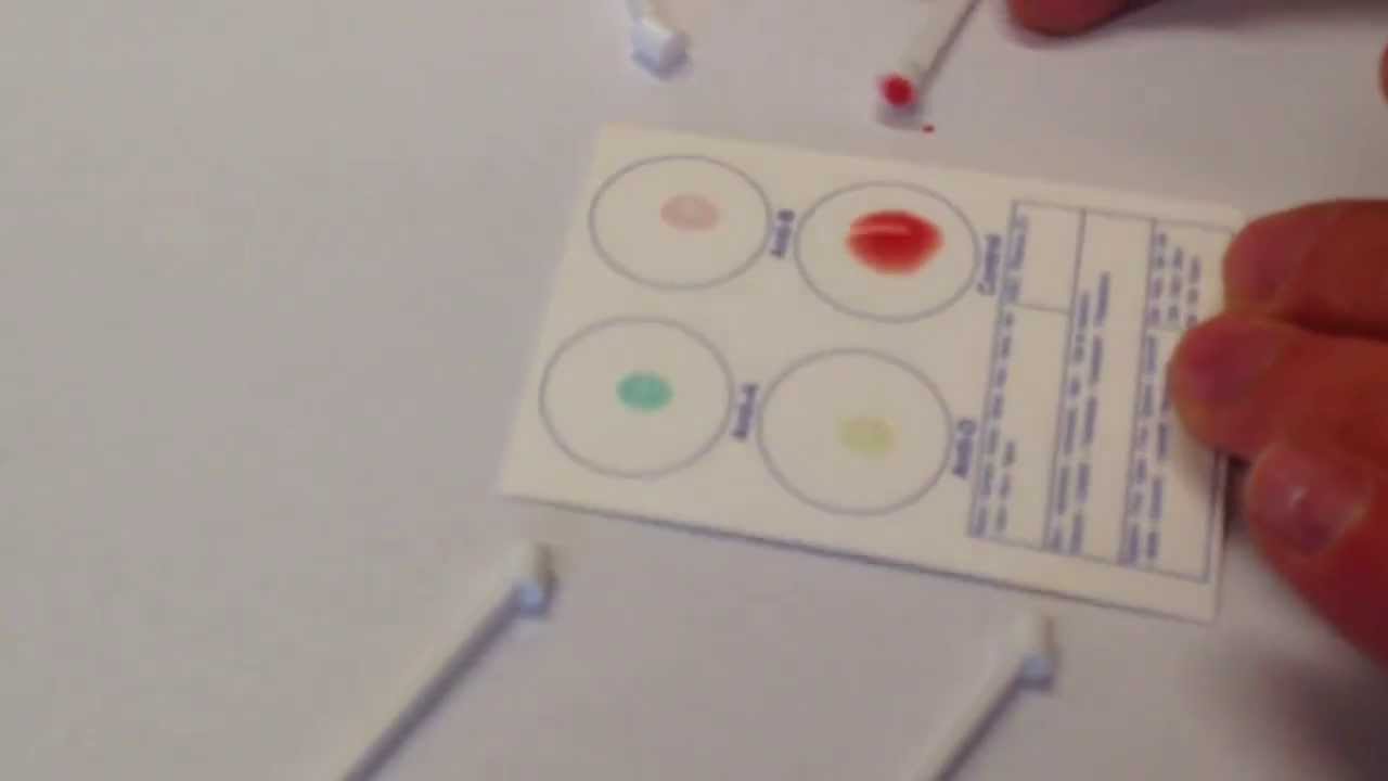 Blodtypetest - YouTube