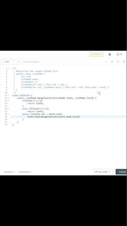 21 Leetcode Solutions Merge Two Sorted Lists Dsa Datastructures Algorithm Coding Shorts